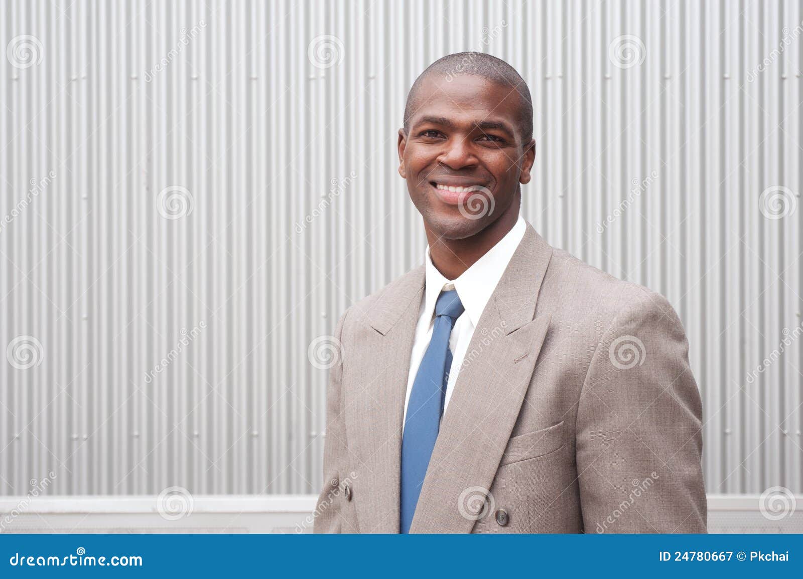 Portrait of an African American Businessman Stock Image - Image of male ...