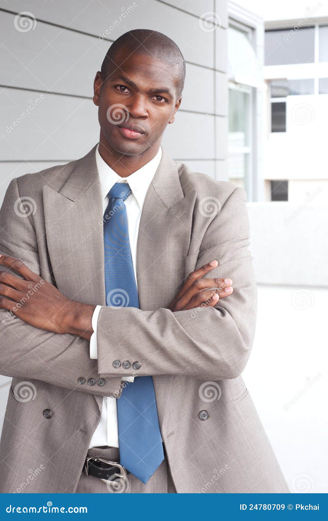 Portrait of an African American Businessman Stock Image - Image of male ...