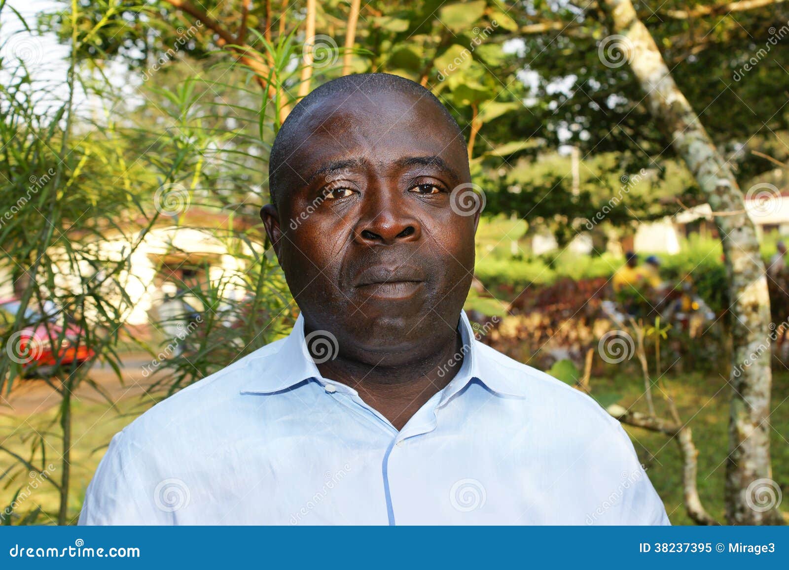 Portrait of African Black Man Stock Image - Image of person, portrait ...