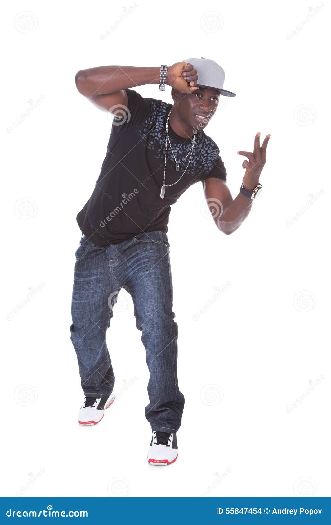 Portrait of African Young Man Dancing Stock Photo - Image of moves ...