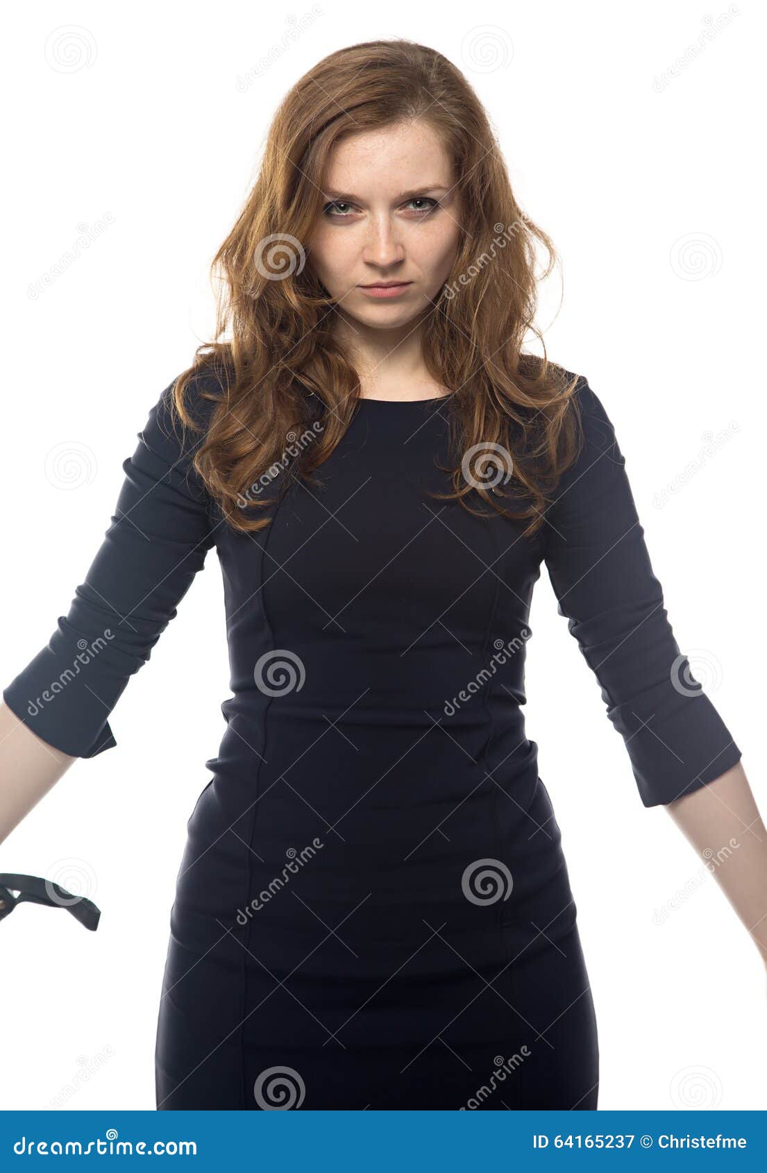 Portrait of Aggressive Woman Stock Image - Image of dress, angry: 64165237