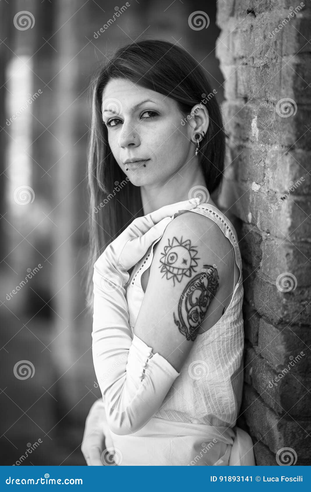 Portrait of an Alternative Model Stock Image - Image of dress, seducing ...