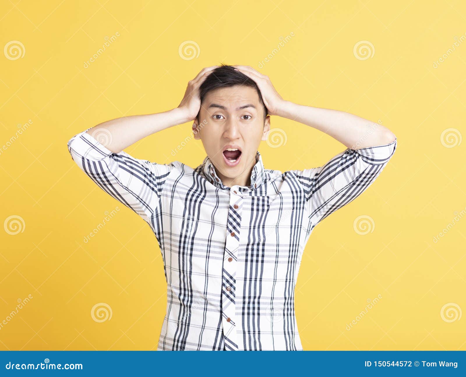 Portrait Amazed Excited Funny Man Stock Photo - Image of person, scared ...
