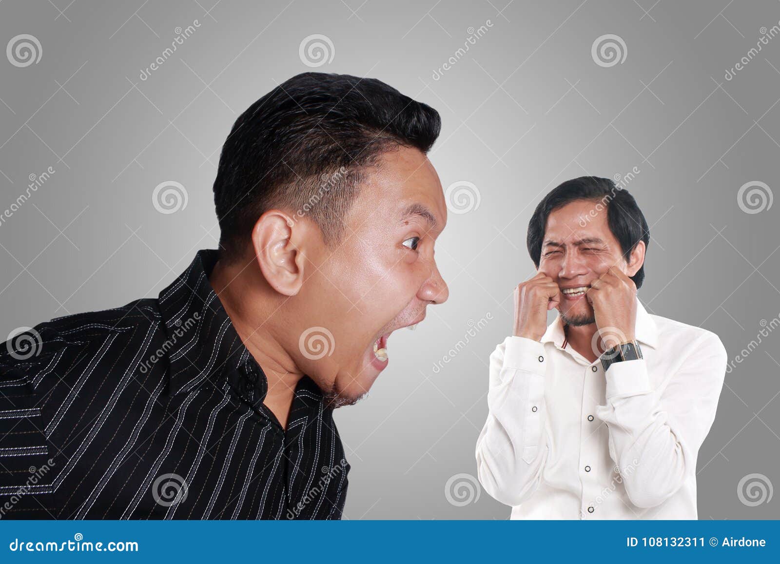 Angry Boss Yelling To His Worker Stock Image - Image of attractive ... Angry Boss Yelling To His Worker Stock Image - Image of attractive ...