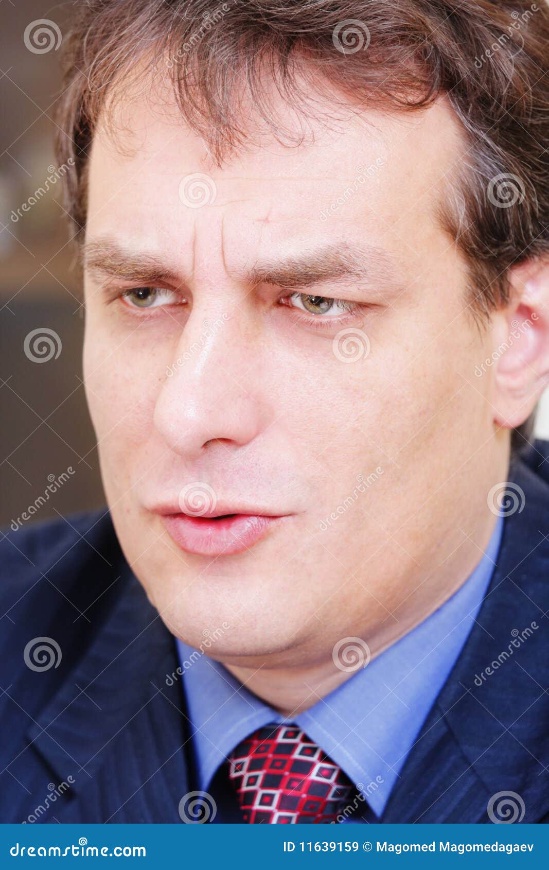 Portrait of Angry Businessman Stock Image - Image of person, formalwear ...