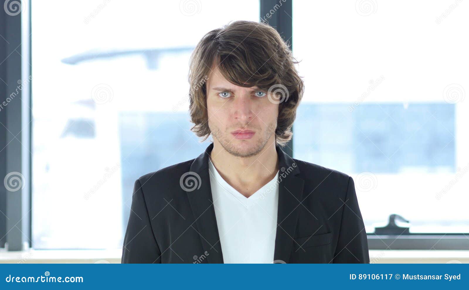 Portrait of Angry Businessman Stock Video - Video of aggression ...