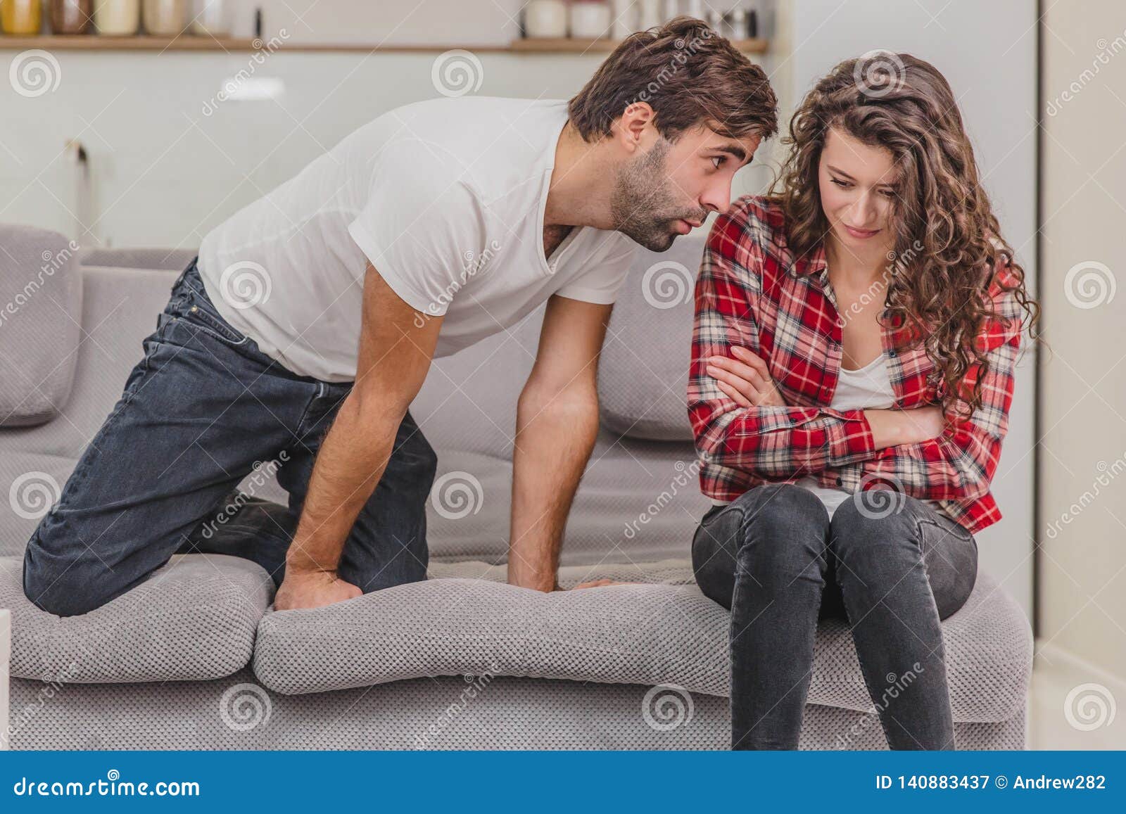 Portrait of an Angry Couple Fighting, Screaming, Screaming and Accusing ...