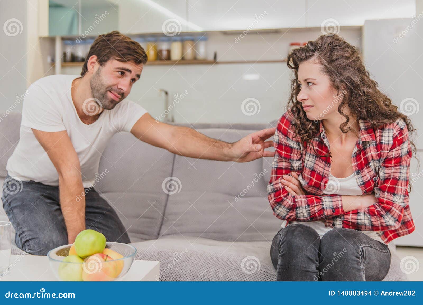 Portrait of an Angry Couple Fighting, Screaming, Screaming and Accusing ...