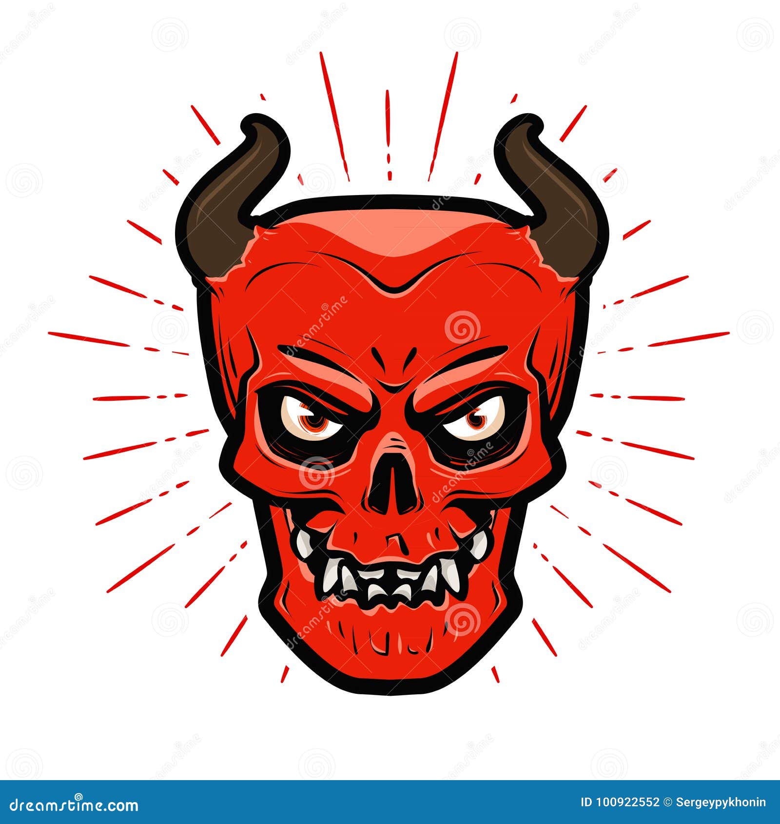 Portrait of Angry Devil. Halloween, Satan, Lucifer, Hell, Devilry ...