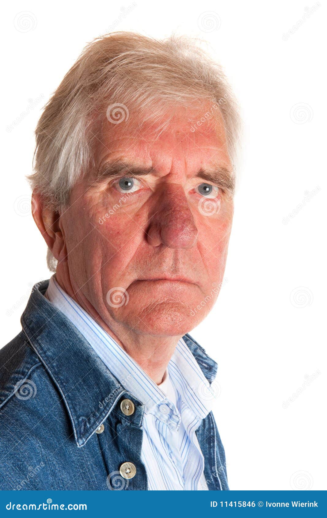 Portrait of an Angry Elderly Man Stock Photo - Image of angry, furious ...