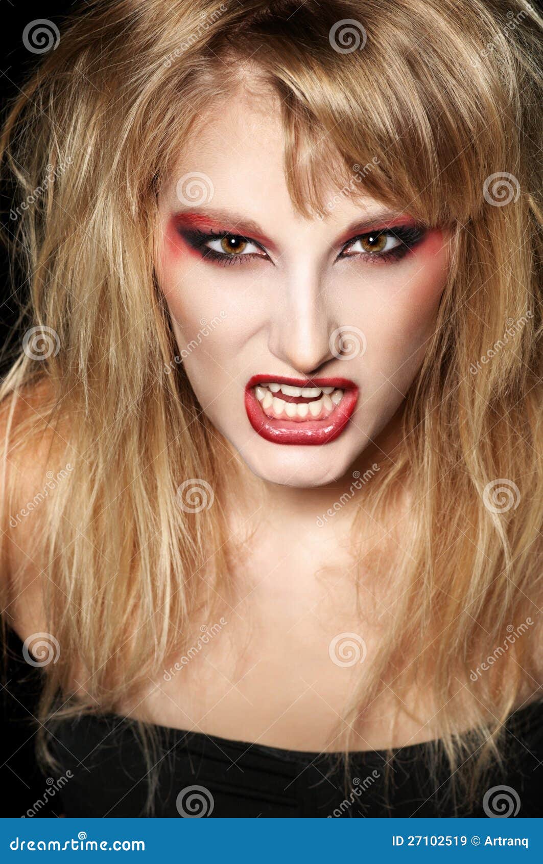 The Portrait of an Angry Girl Stock Image - Image of female, adult ...