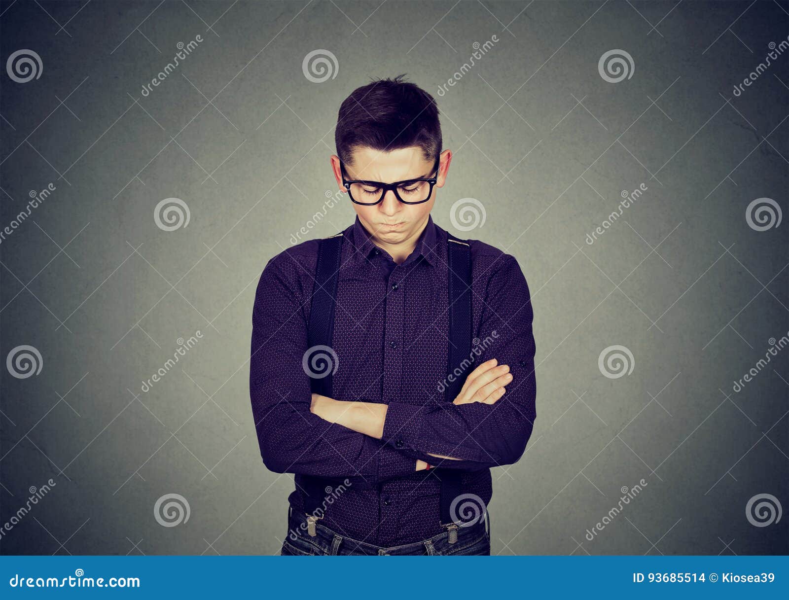 Portrait of an Angry Grumpy Young Man Stock Photo - Image of offended ...