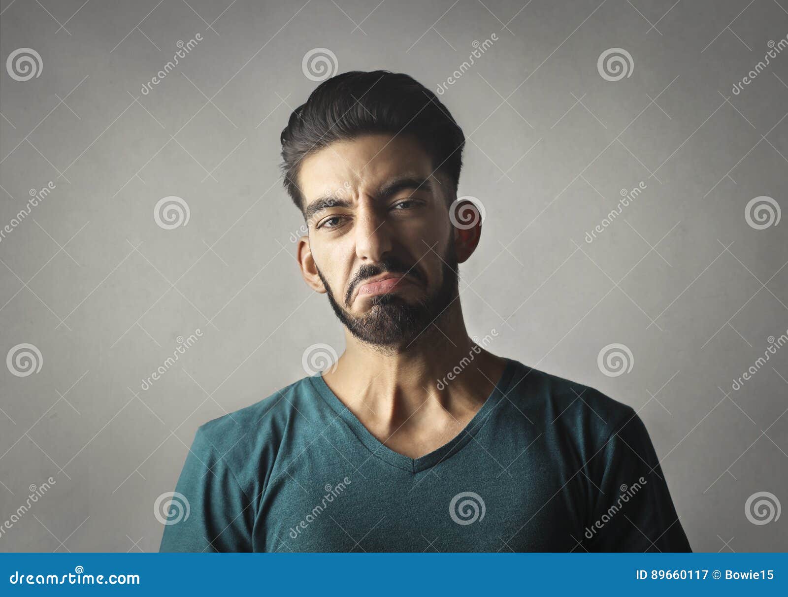 Portrait of an angry guy stock image. Image of scorn - 89660117