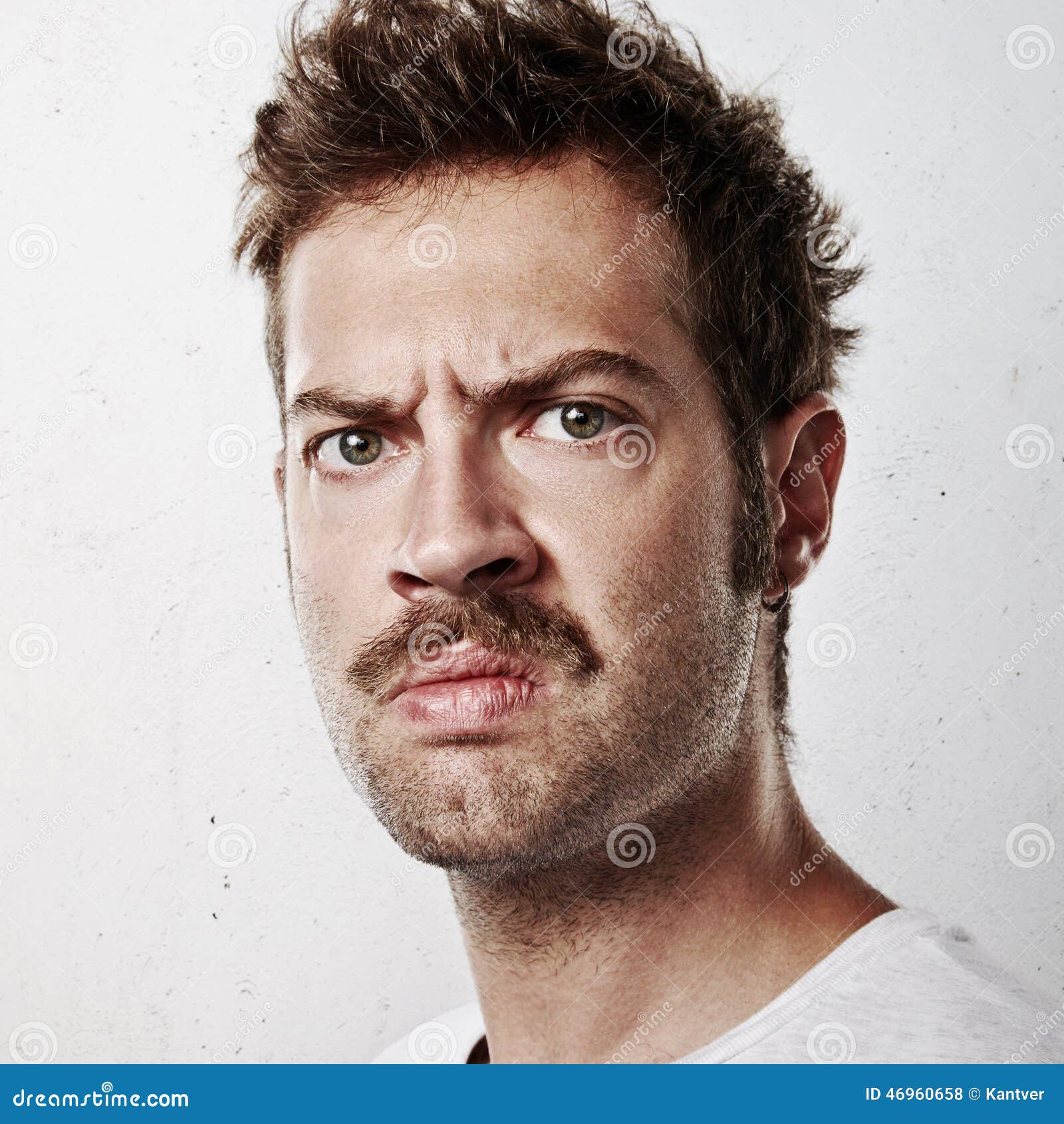 Portrait of an angry man stock photo. Image of annoyed - 46960658