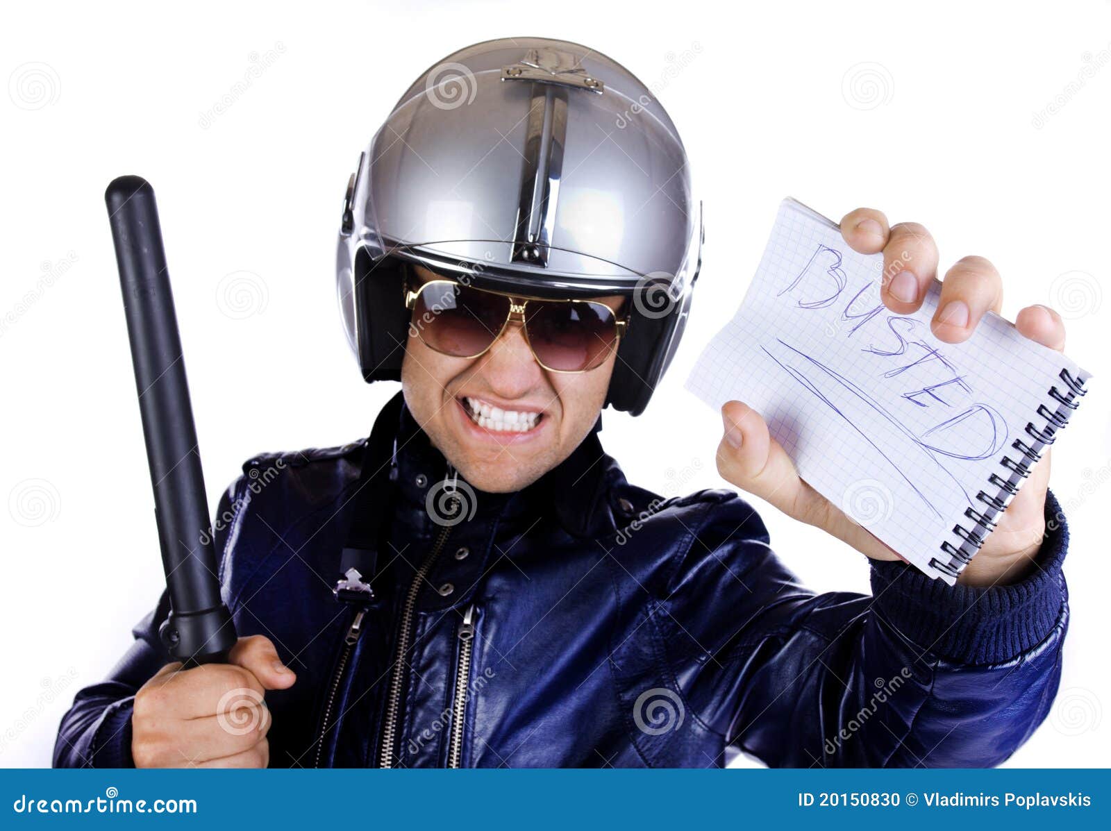 Portrait Of A Angry Policeman Stock Photo - Image: 20150830