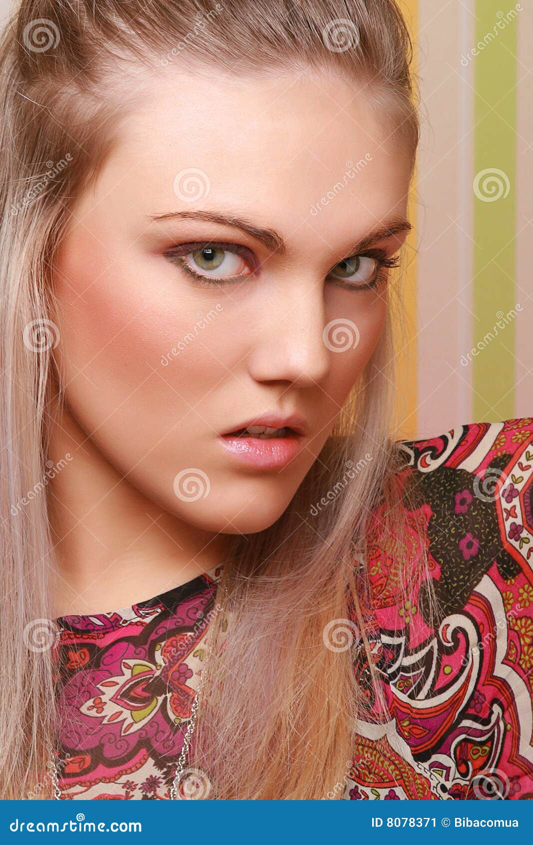 Portrait of angry woman stock image. Image of makeup, skin - 8078371