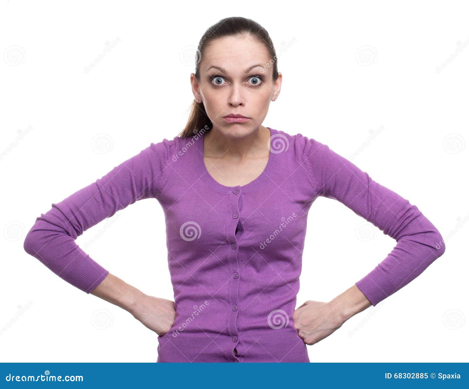 Portrait of an angry woman stock image. Image of negativity - 68302885