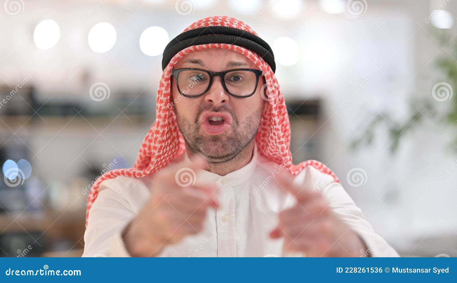 Portrait of Angry Young Arab Man Fighting, Arguing Stock Photo - Image ...