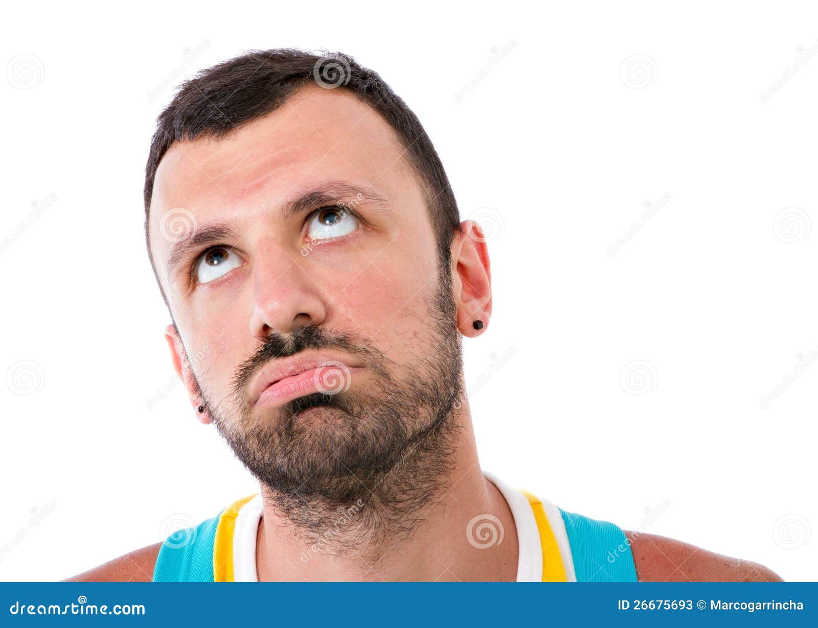 Portrait of an annoyed man stock image. Image of person - 26675693