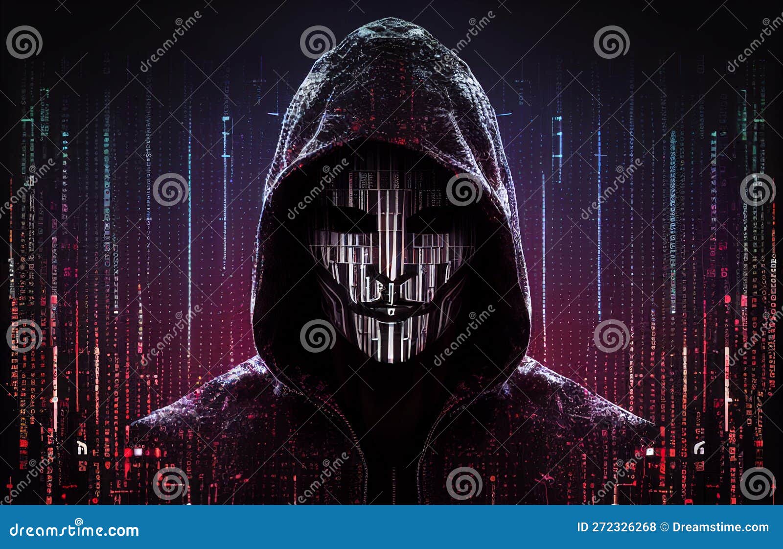 Portrait of Anonymous Hacker. Concept of Hacking Cybersecurity ... Portrait of Anonymous Hacker. Concept of Hacking Cybersecurity ...