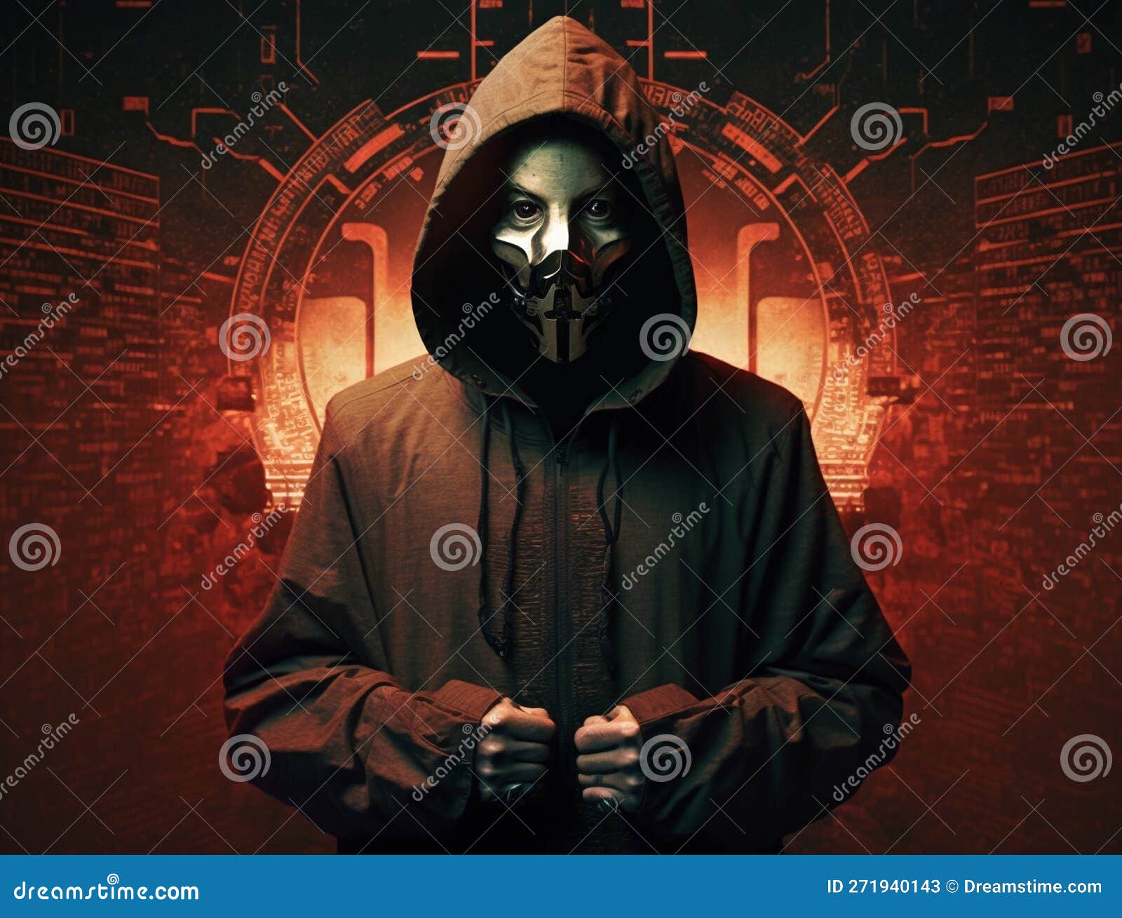 Anonymous Robot Hacker. Concept Of Hacking Cybersecurity, Cybercrime ...