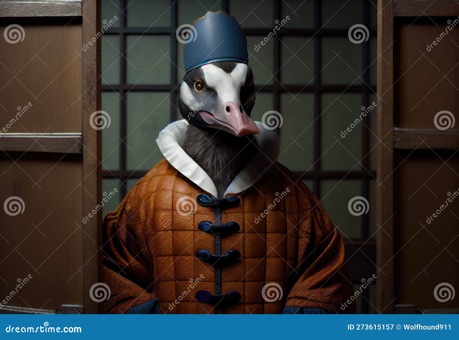 Portrait of an Anthropomorphic Goose Dressed As a Prisoner. Generate Ai ...