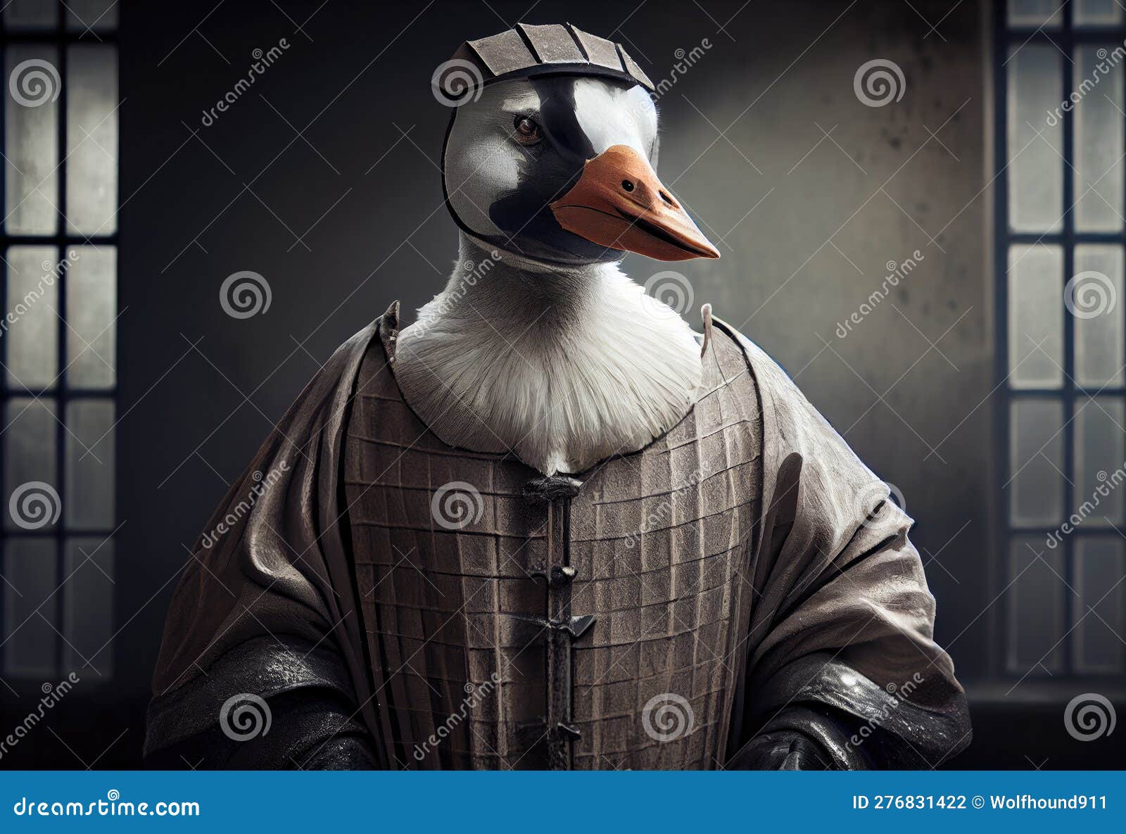 Portrait of an Anthropomorphic Goose Dressed As a Prisoner. Generate Ai ...