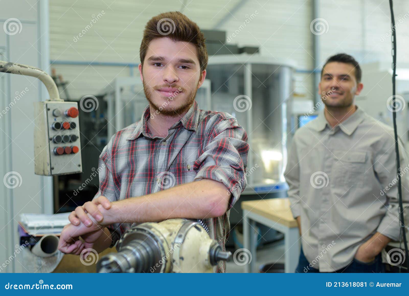 Portrait Apprentice on Metalworking Industry Stock Image - Image of ...