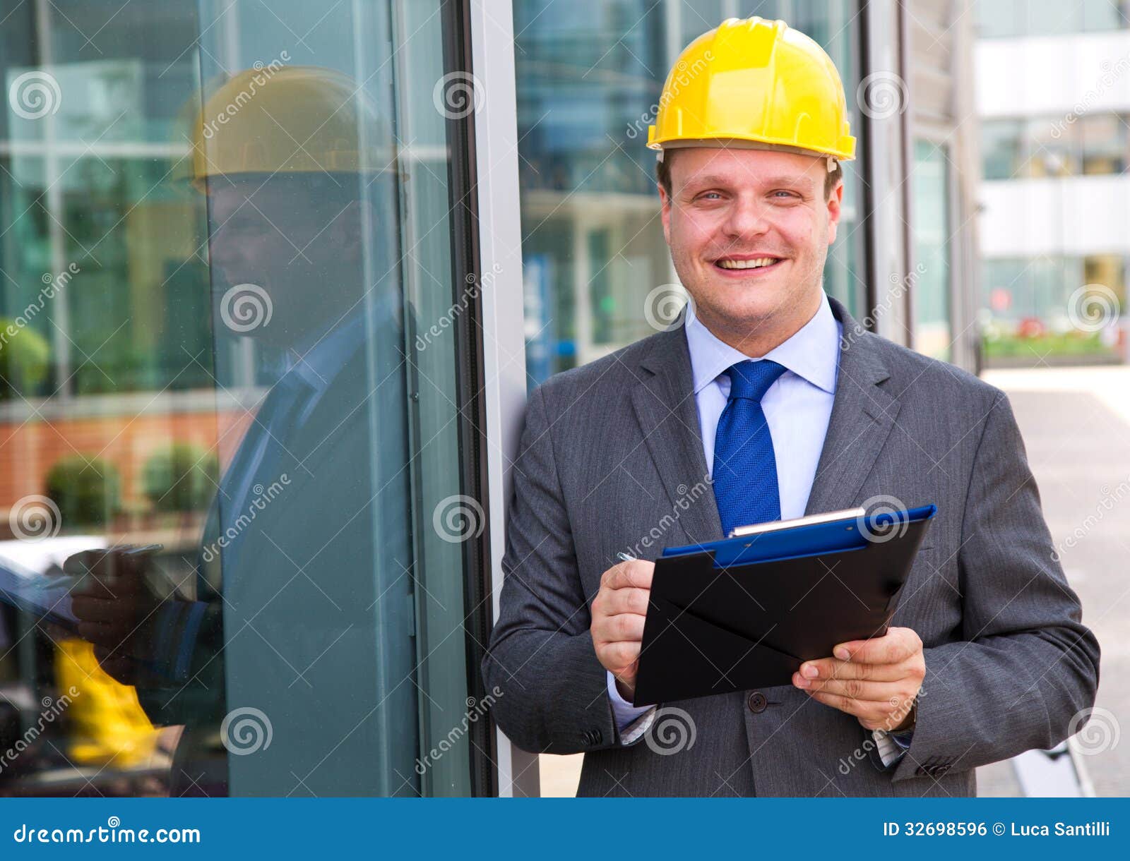 Portrait of an architect stock photo. Image of modern - 32698596