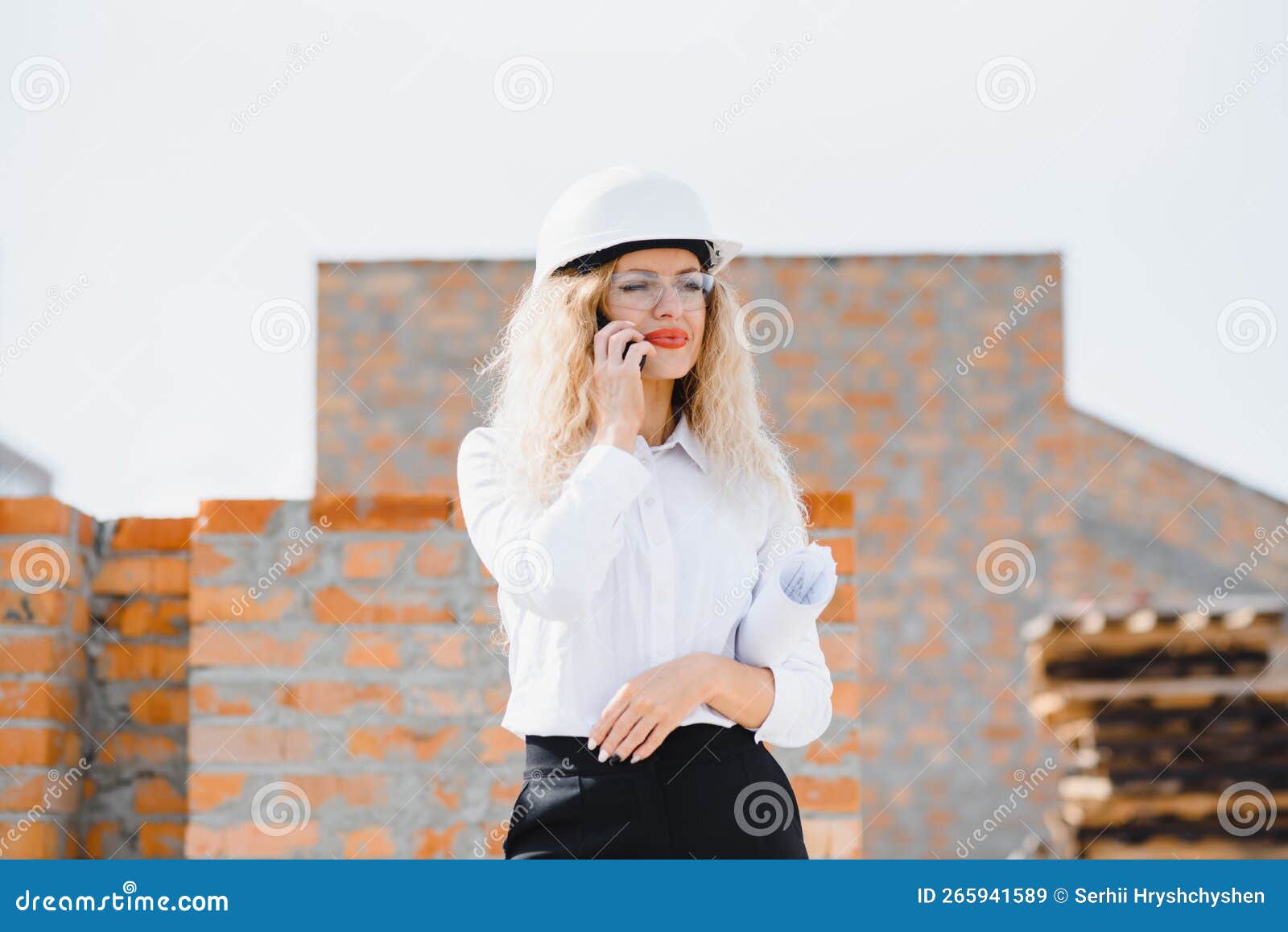 Portrait of an Architect at Work Stock Image - Image of plan, blueprint ...