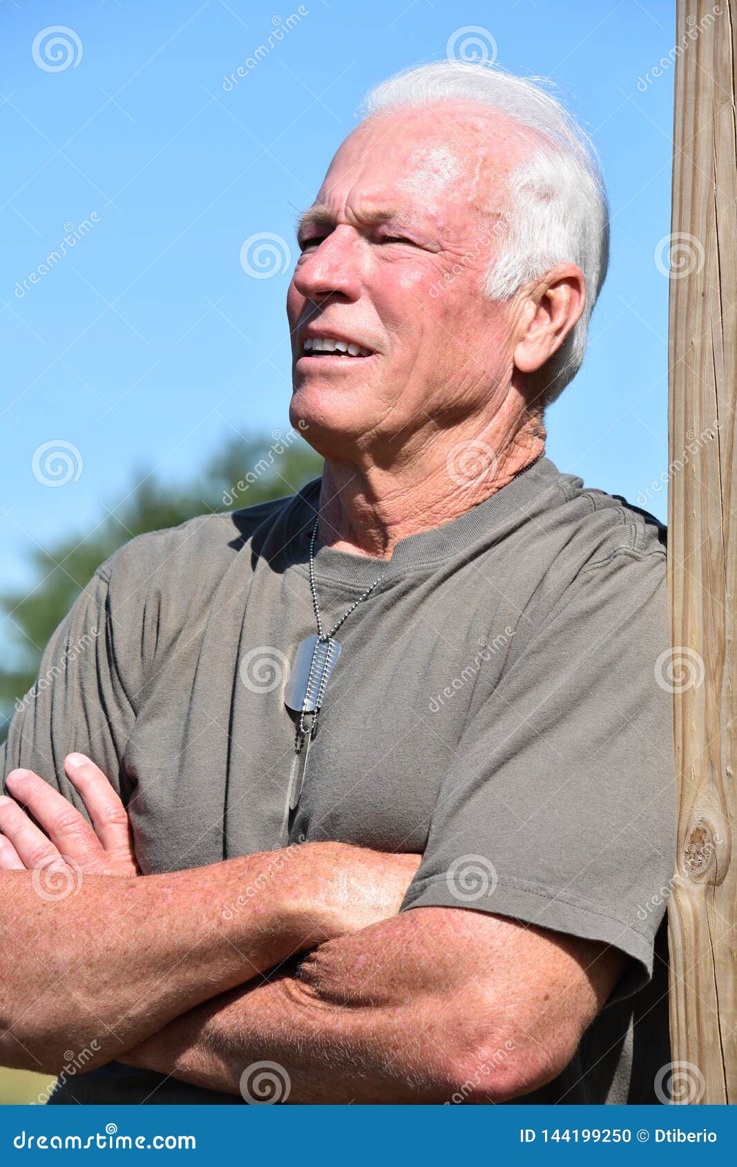 Portrait of an Army Senior Veteran Stock Photo - Image of adult ...
