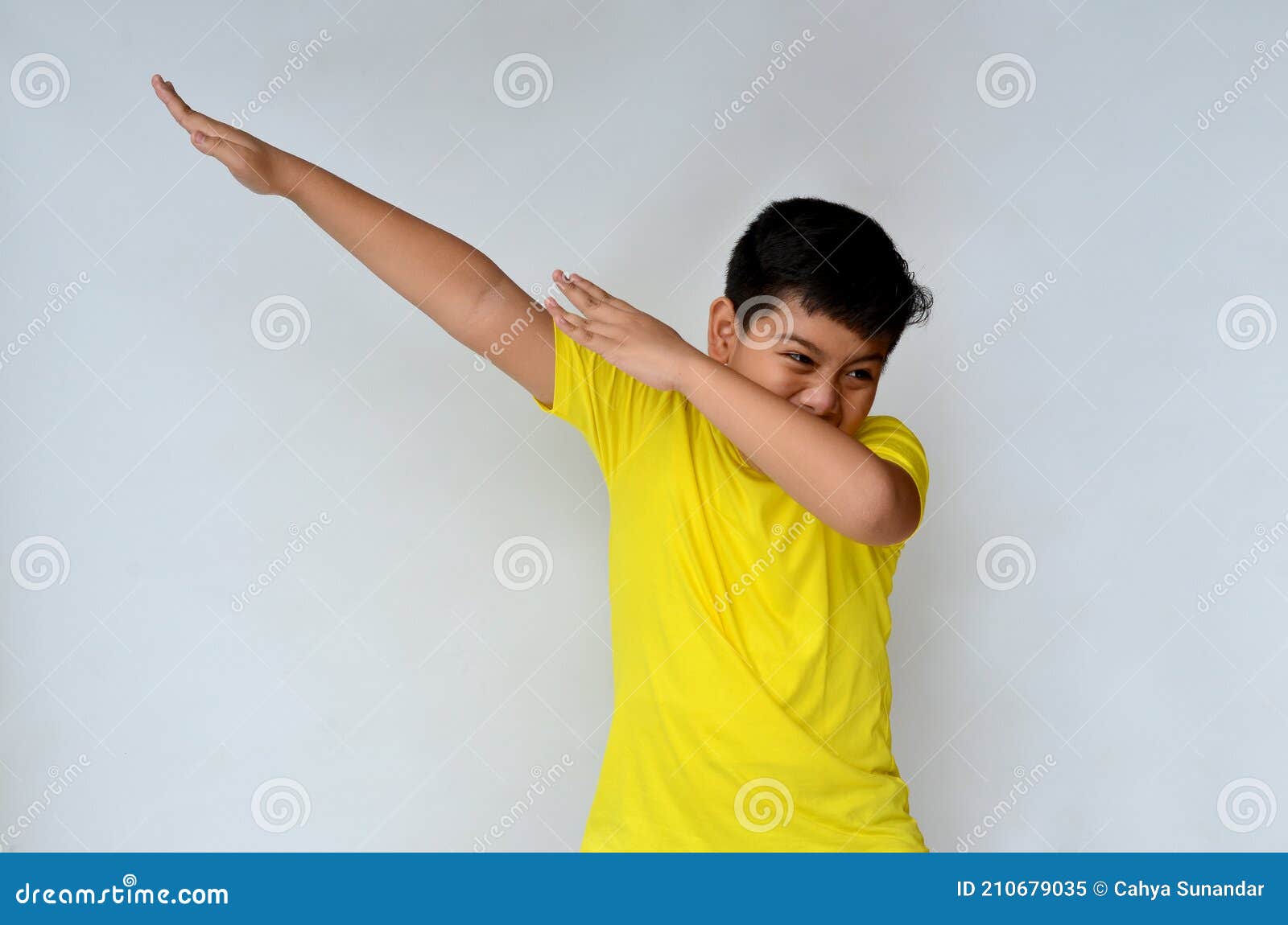 Portrait of an Asian Boy, Dab Expression. Stock Image - Image of asian ...