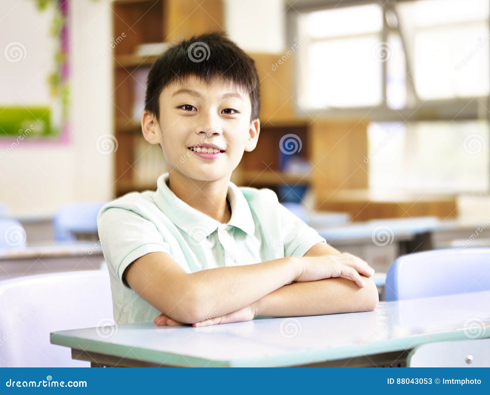Portrait of an Asian Elementary School Student Stock Image - Image of ...