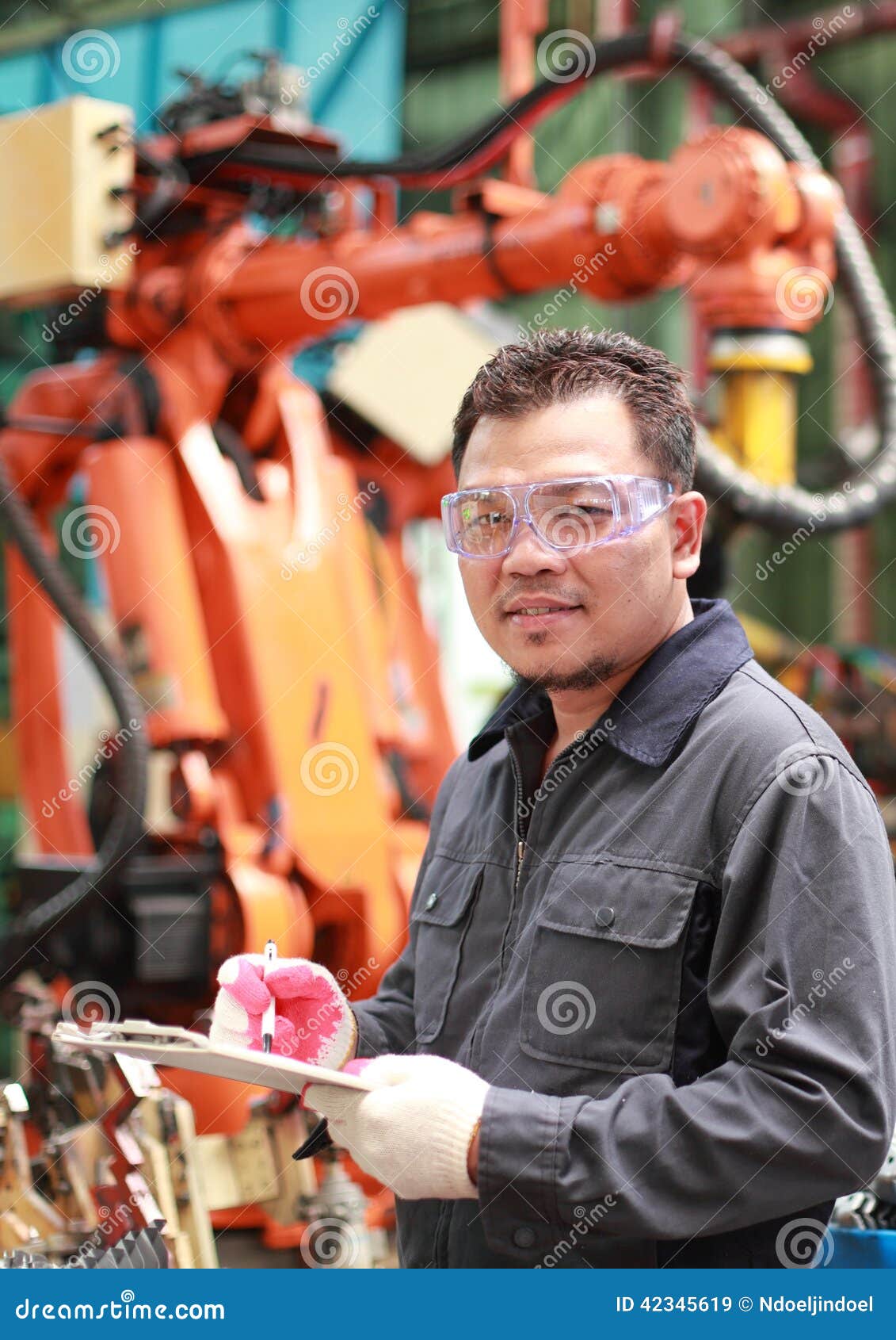 Portrait of asian engineer stock image. Image of labor - 42345619