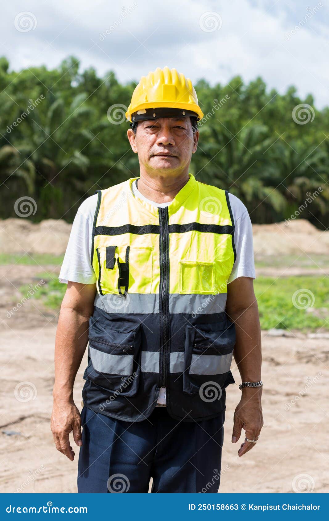 Portrait of Asian Engineering or Worker. Engineering or Worker at ...
