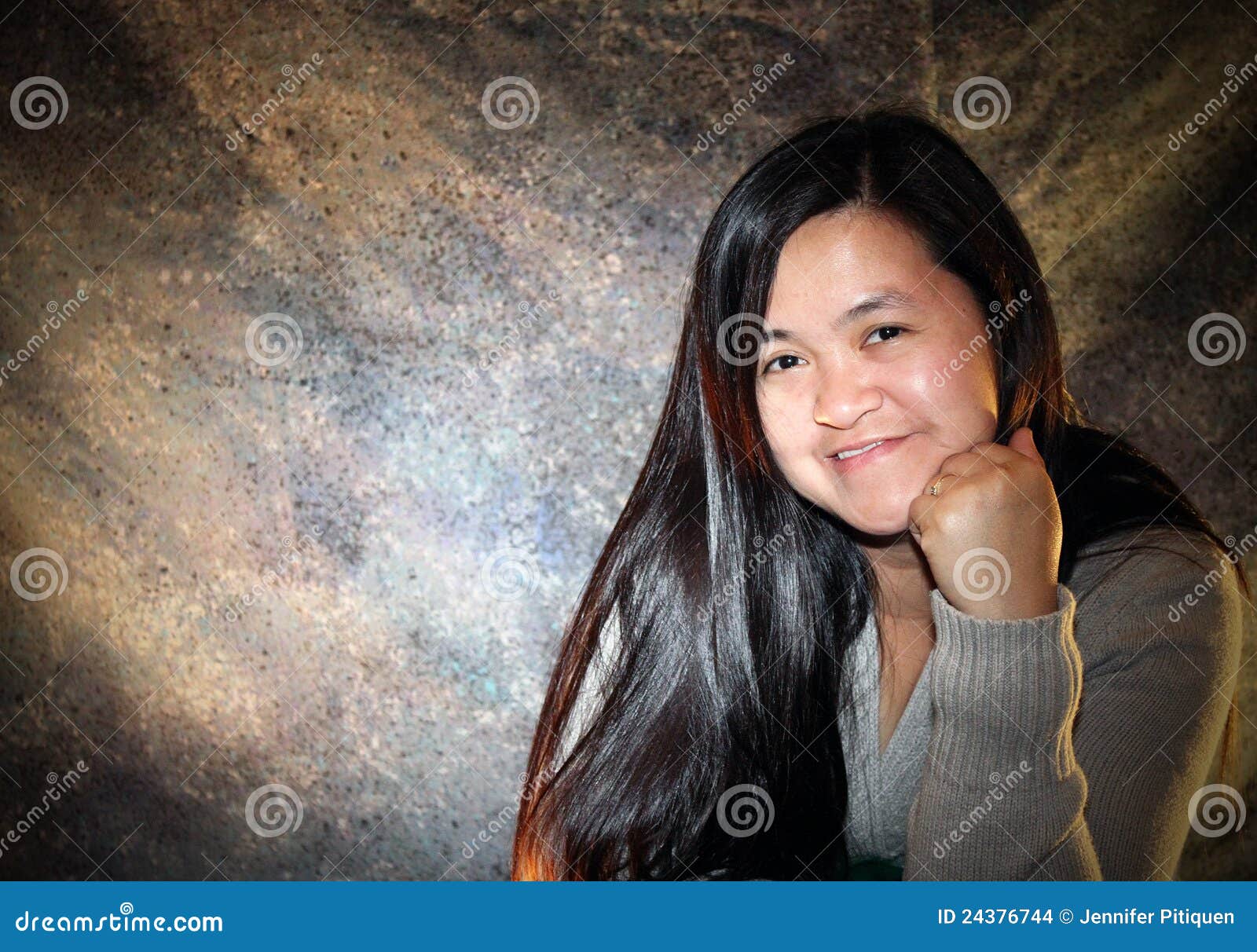 Portrait of Asian Lady stock photo. Image of filipino - 24376744
