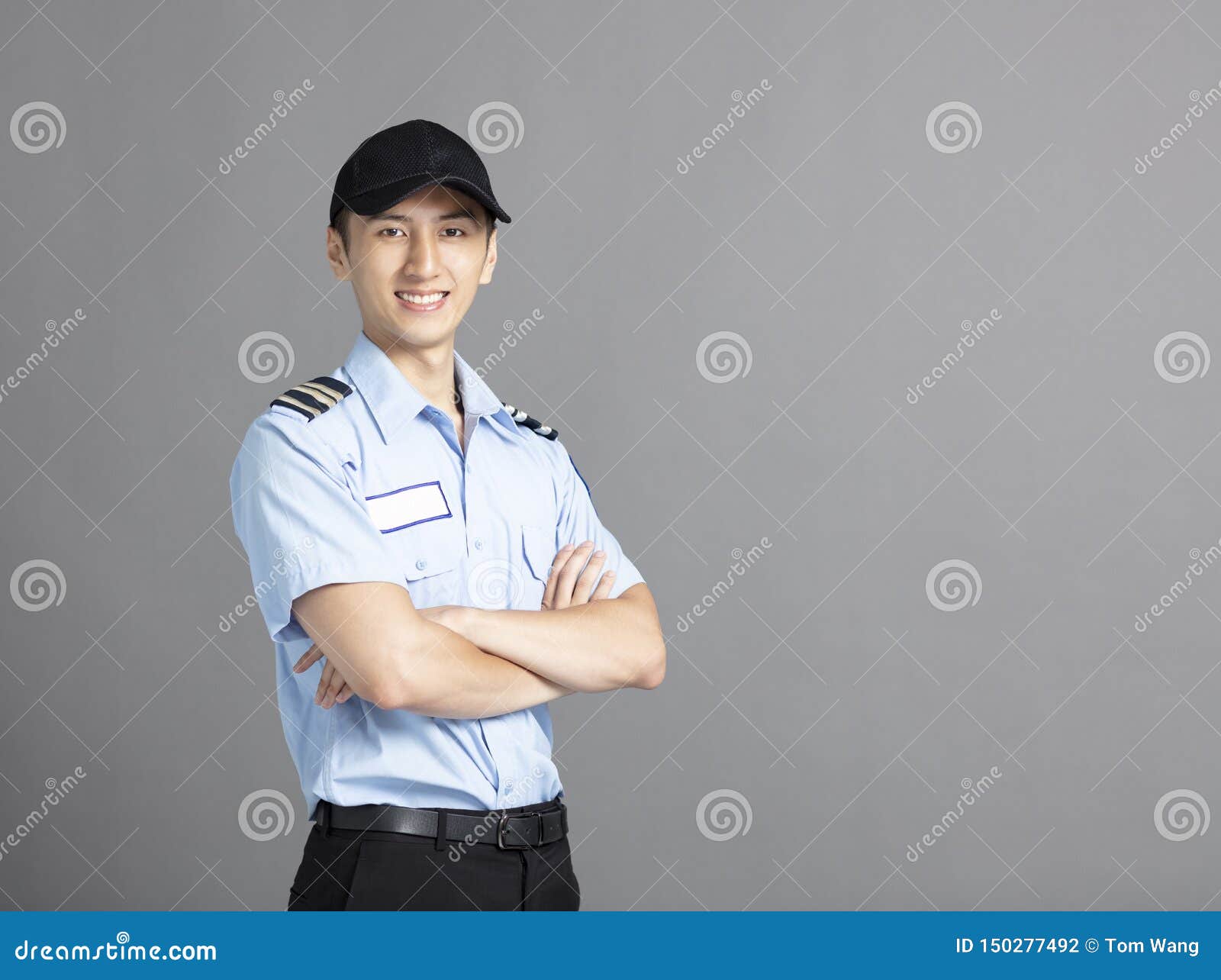 Portrait of Male Security Guard Stock Photo - Image of colors, guard ...