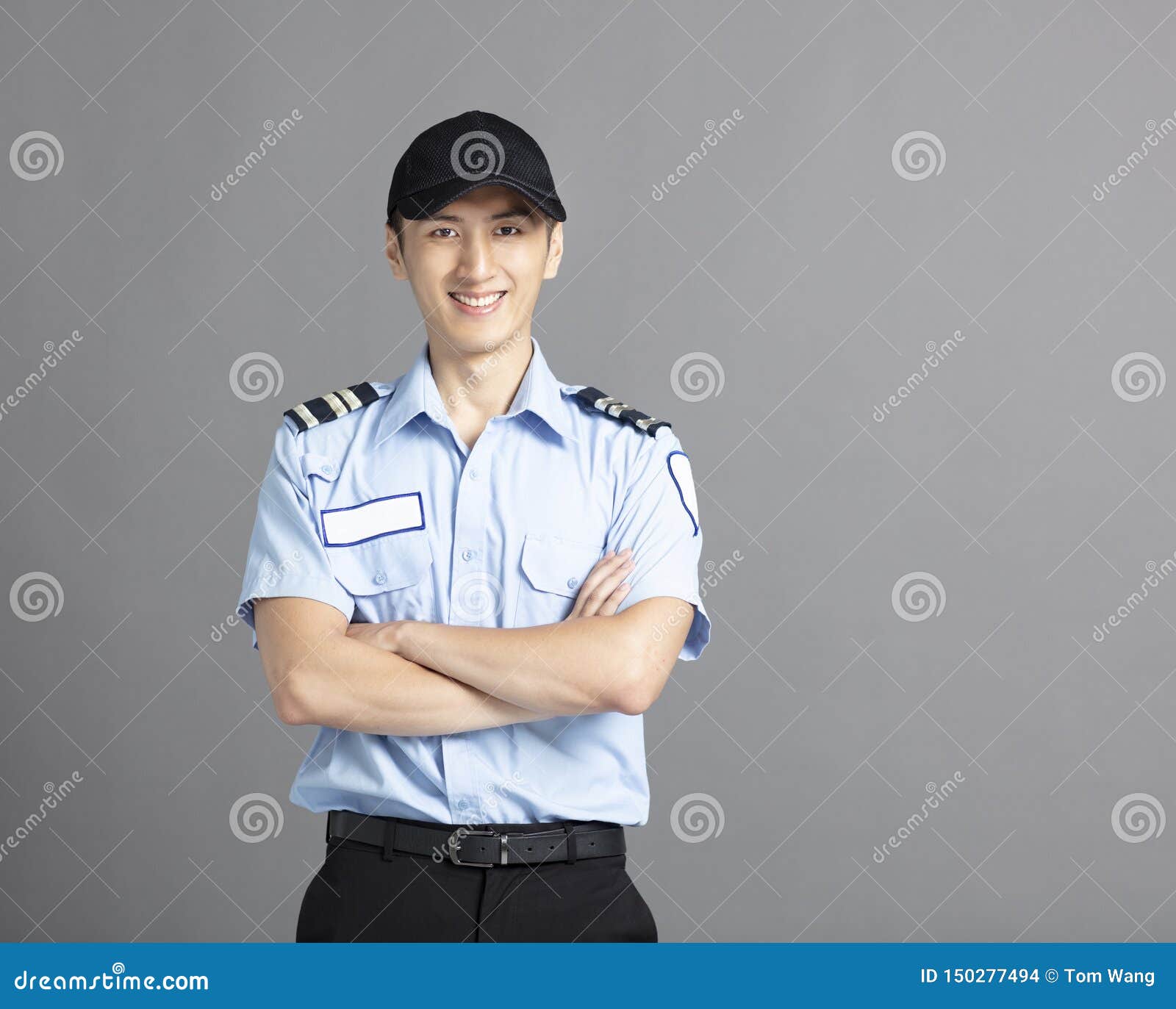 Portrait of Male Security Guard Stock Photo - Image of occupation ...