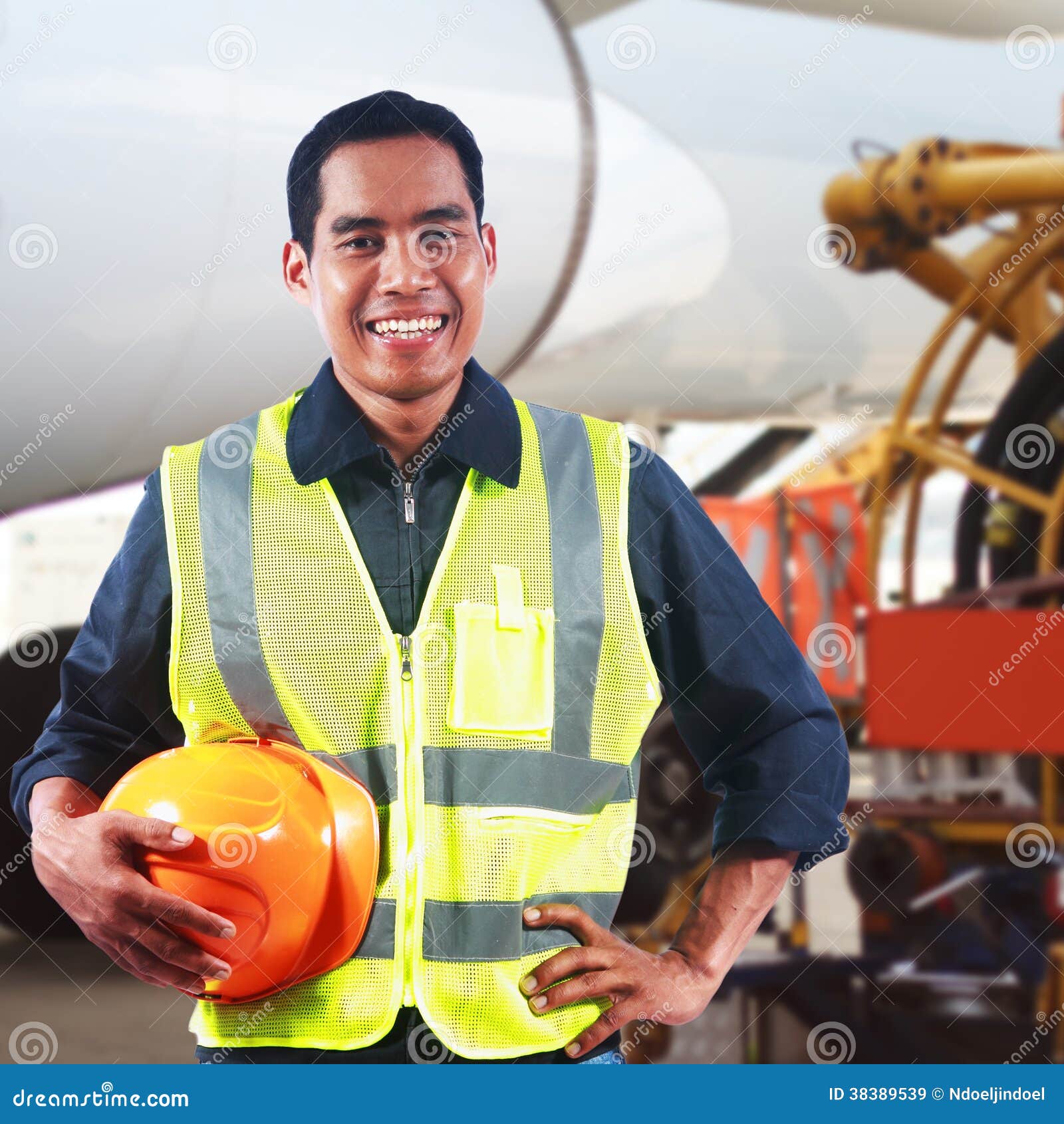 Portrait of Asian Professional Engineer Stock Image - Image of metal ...