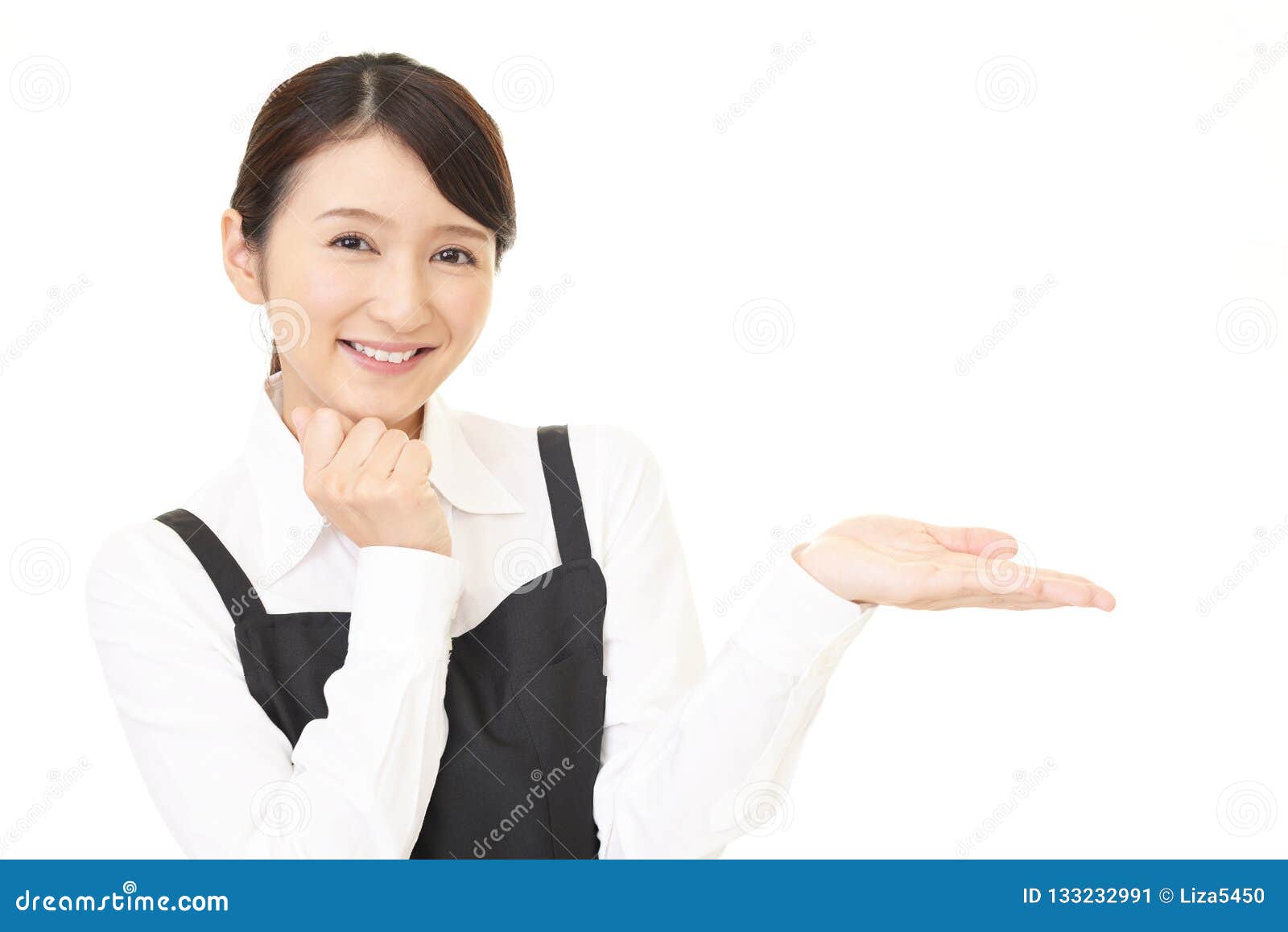 A smiling waitress stock image. Image of dinner, adult - 133232991