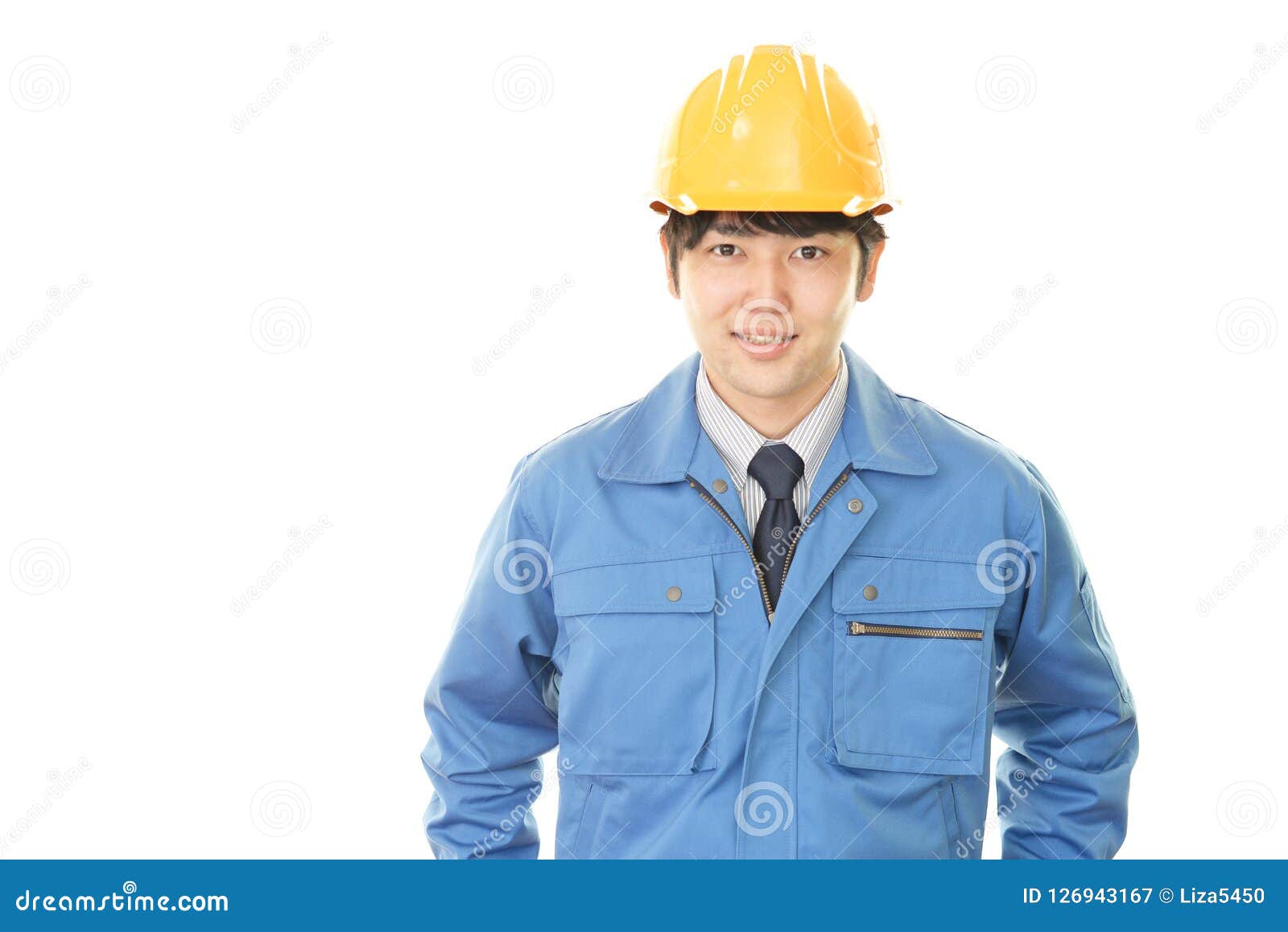 Smiling Asian worker stock image. Image of happy, asian - 126943167