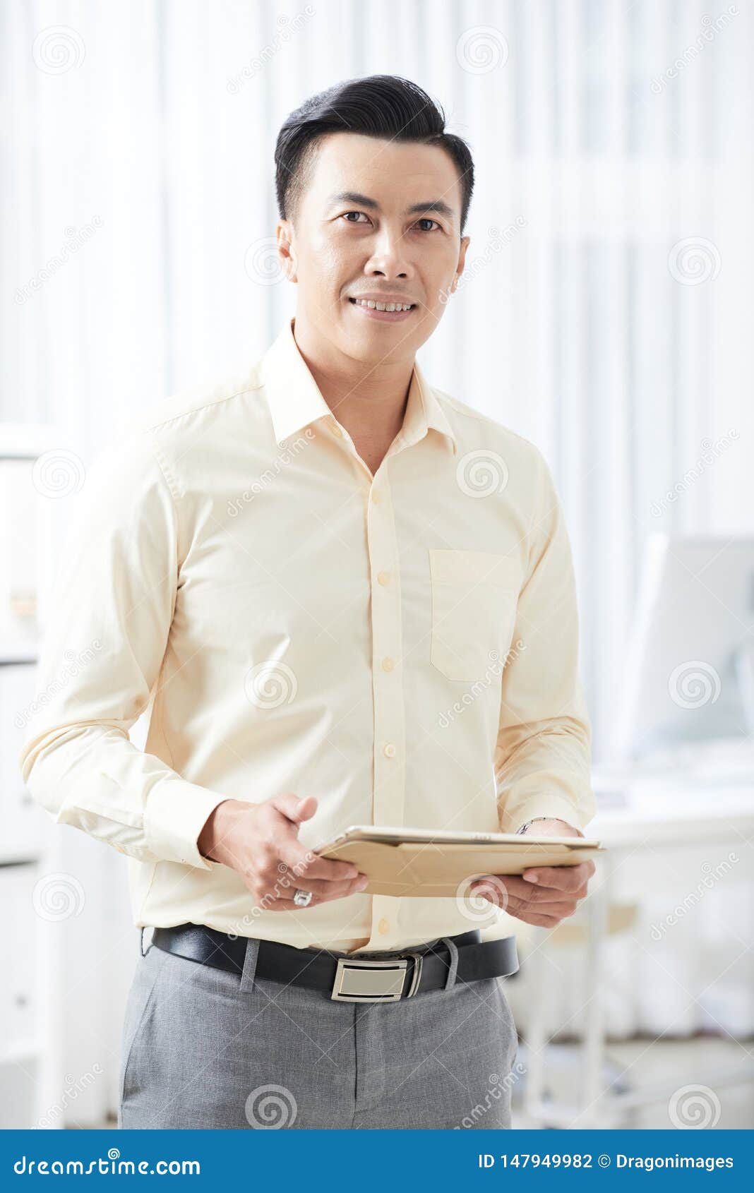 Asian Businessman with Digital Tablet at Office Stock Photo - Image of ... Asian Businessman with Digital Tablet at Office Stock Photo - Image of ...