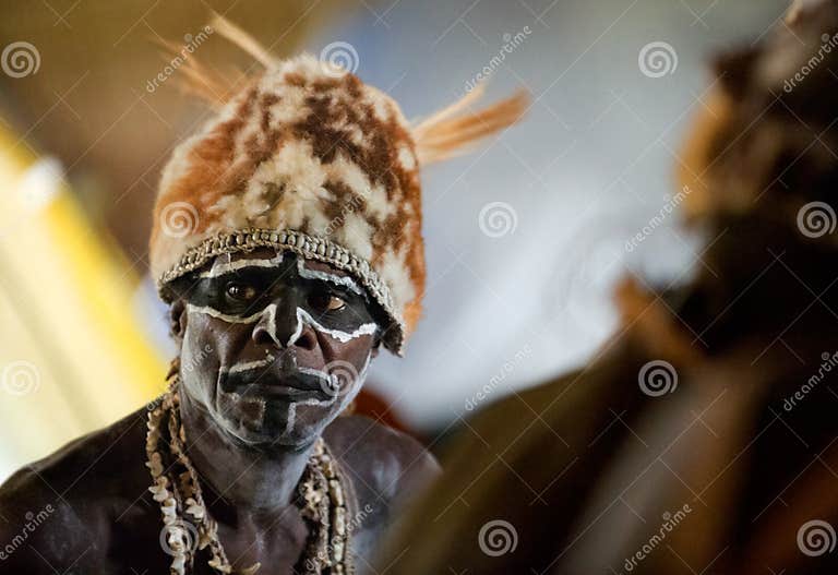Portrait of the Asmat man editorial stock photo. Image of human - 26381968