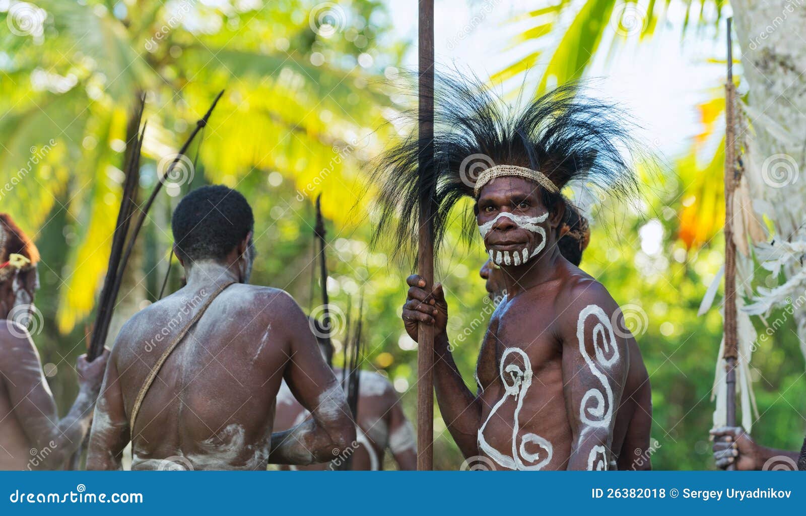 Portrait of the Asmat man editorial stock photo. Image of ancient ...