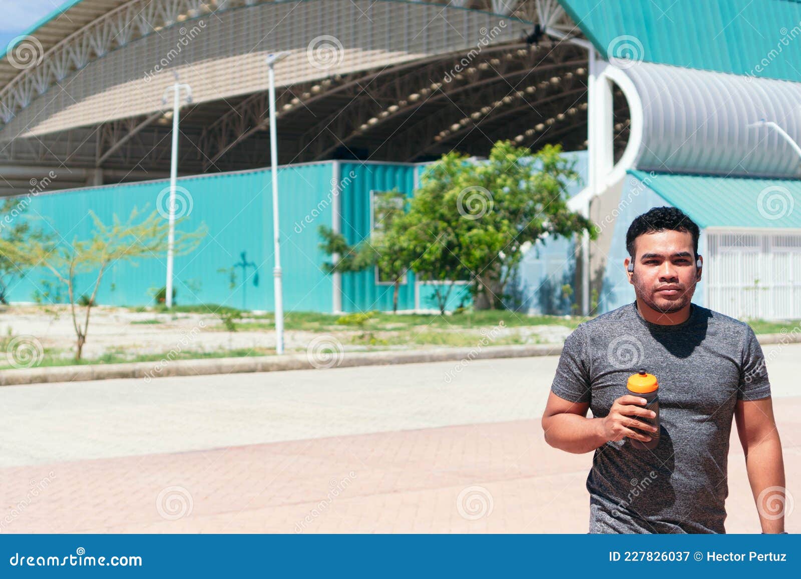 Portrait of an Athlete Resting after Training Stock Image - Image of ...