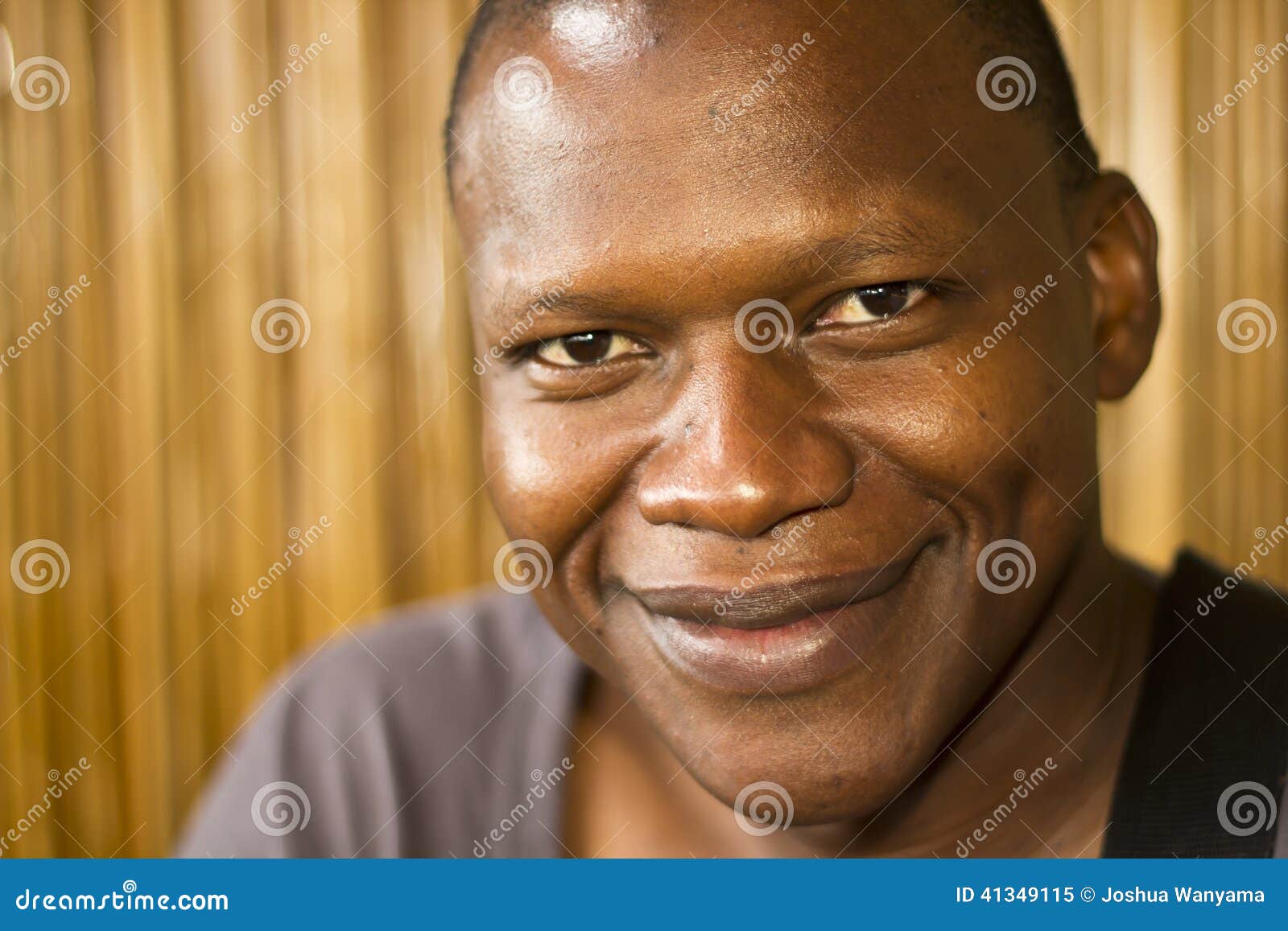 Portrait of an Attractive African Man Stock Image - Image of close ...