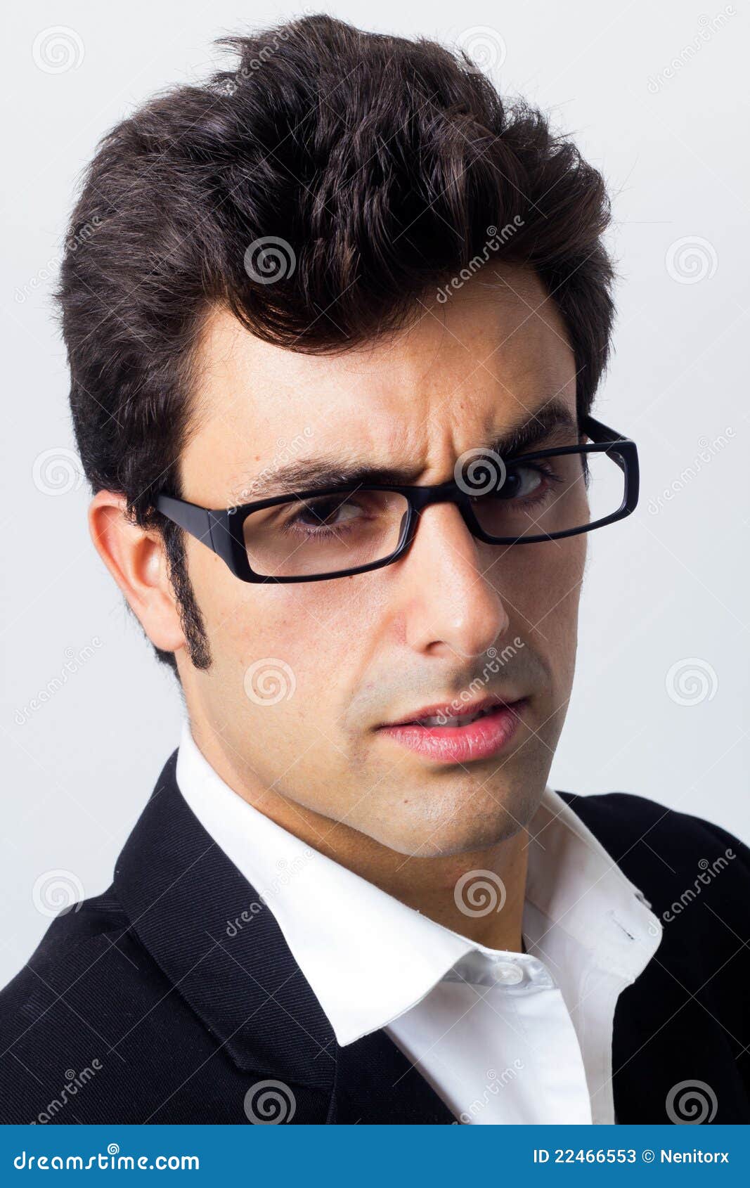 Portrait of Attractive Businessman Stock Image - Image of looking ...