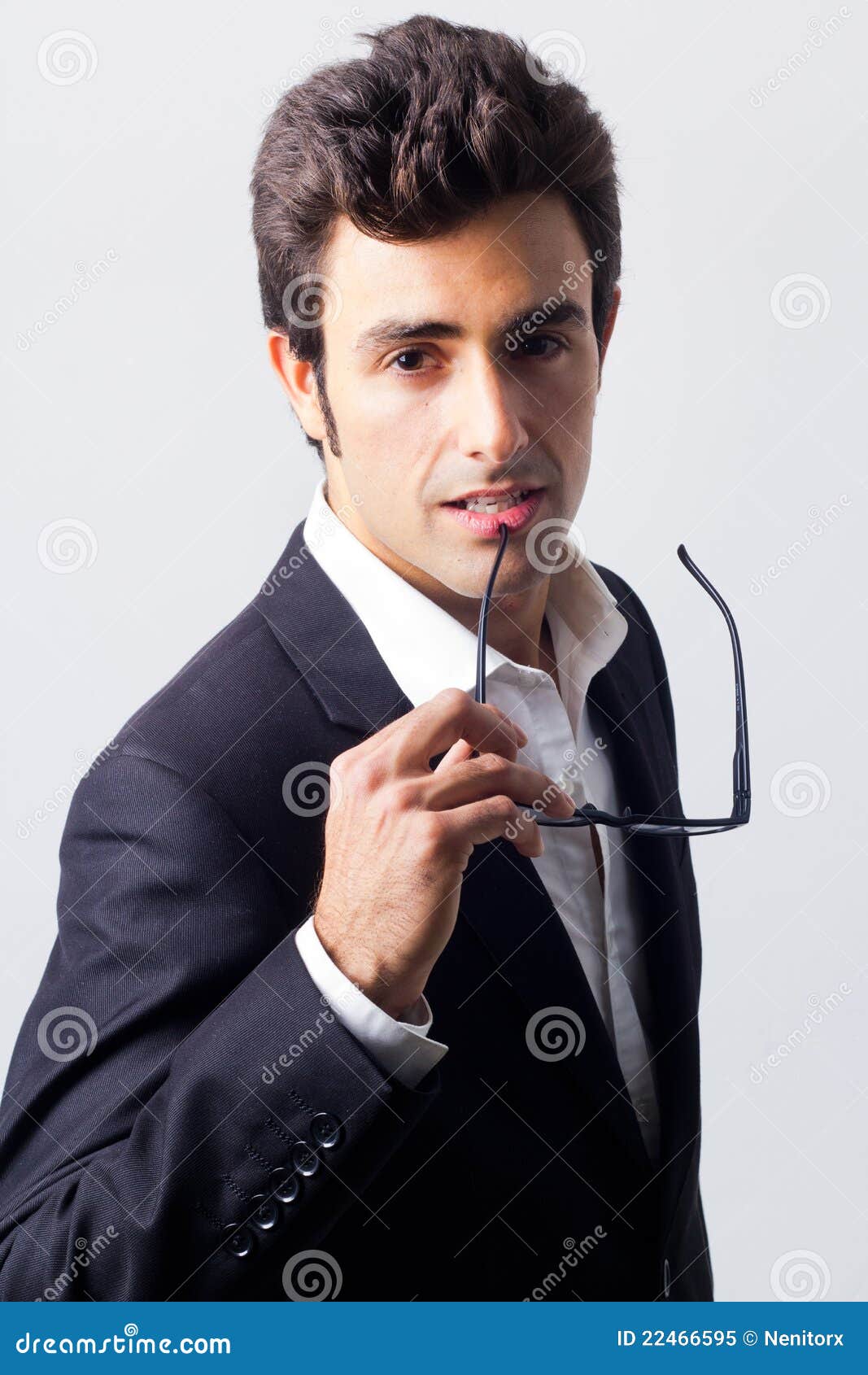 Portrait of Attractive Businessman Stock Image - Image of latino ...