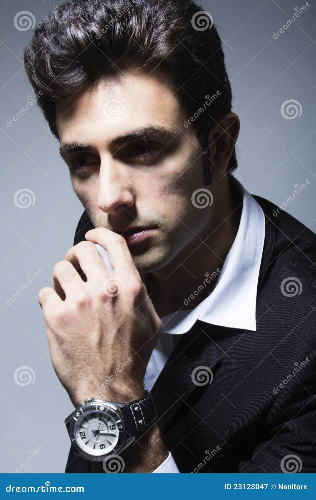 Portrait of Attractive Businessman Stock Image - Image of portrait ...