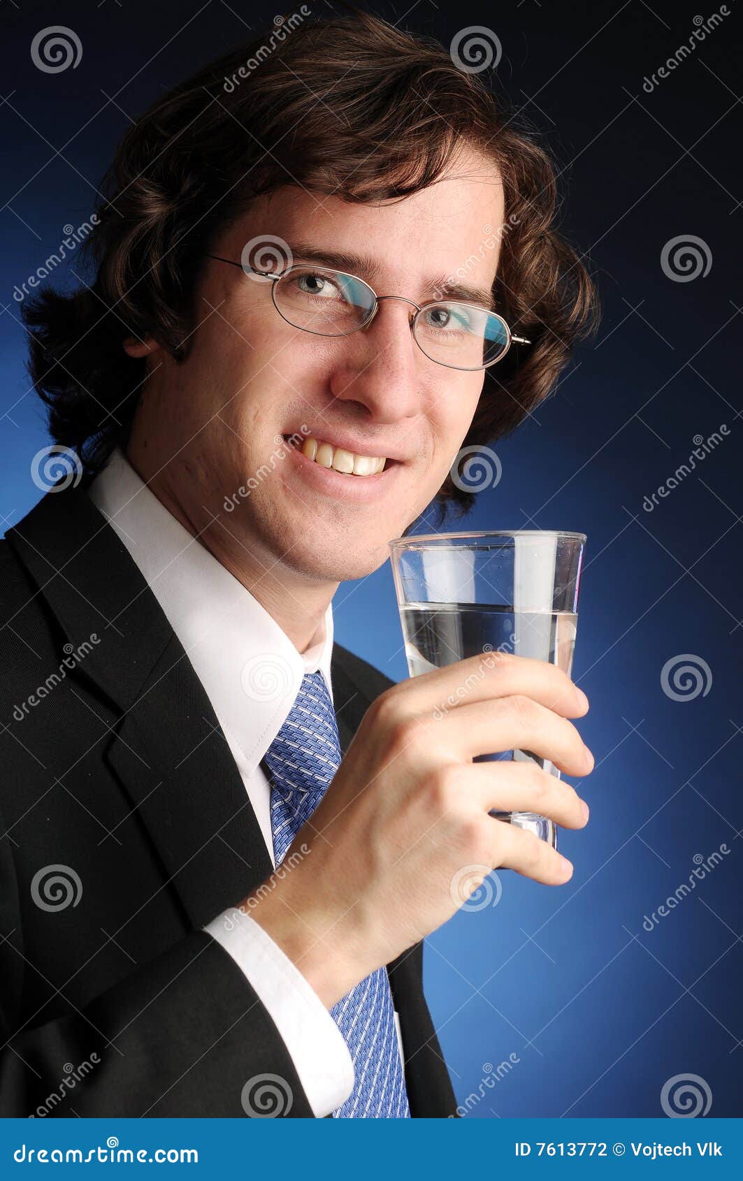 The Portrait of Attractive Businessman Stock Photo - Image of drinking ...